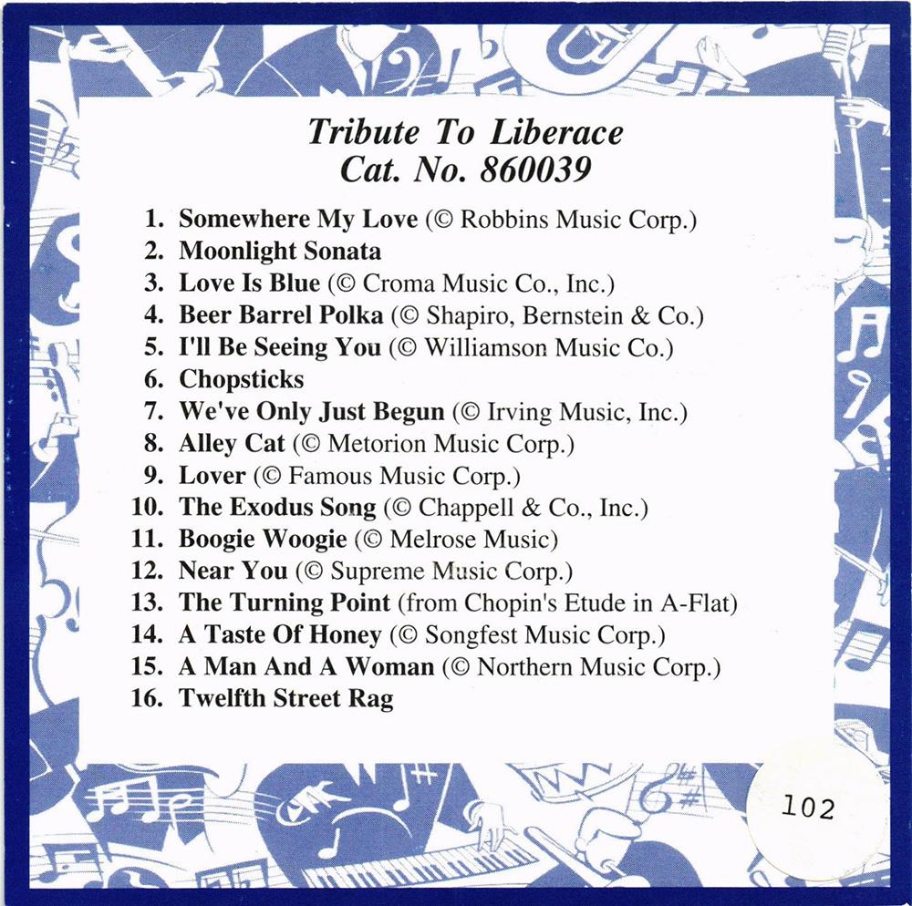 860039 TRIBUTE TO LIBERACE